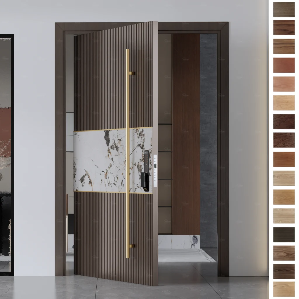 Entry Door with Frame – Engineered Oak Modern Exterior Doors